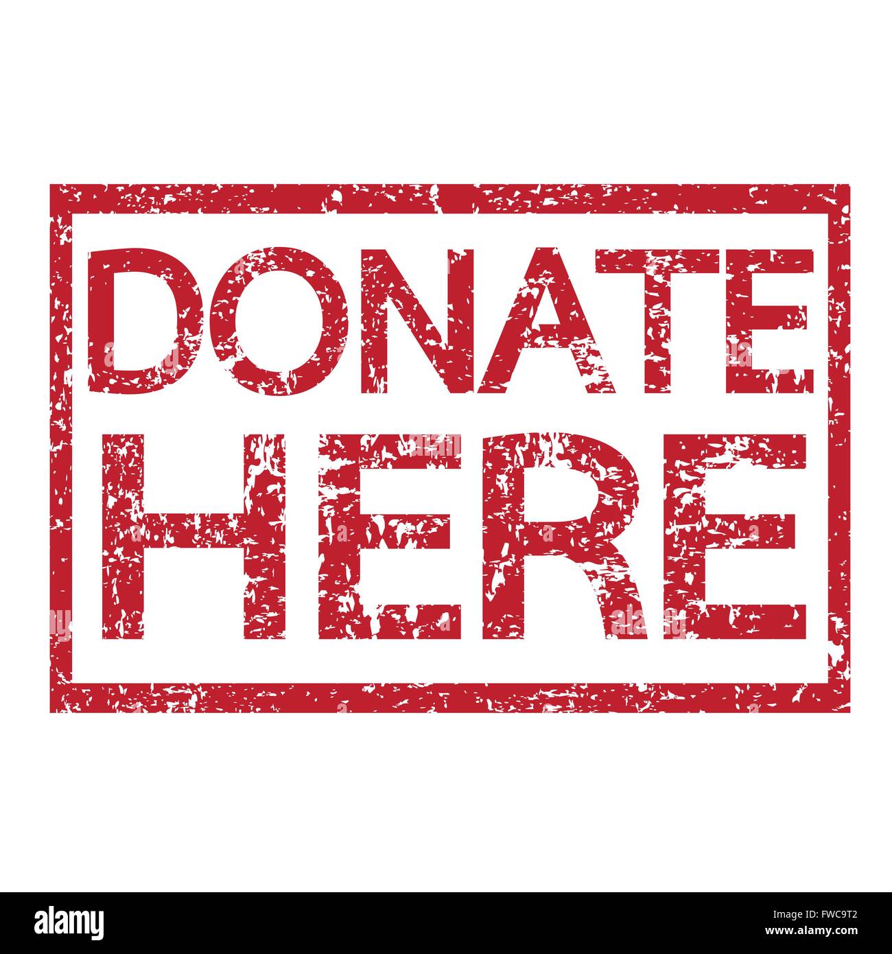Stamp text DONATE HERE Stock Vector Image & Art - Alamy