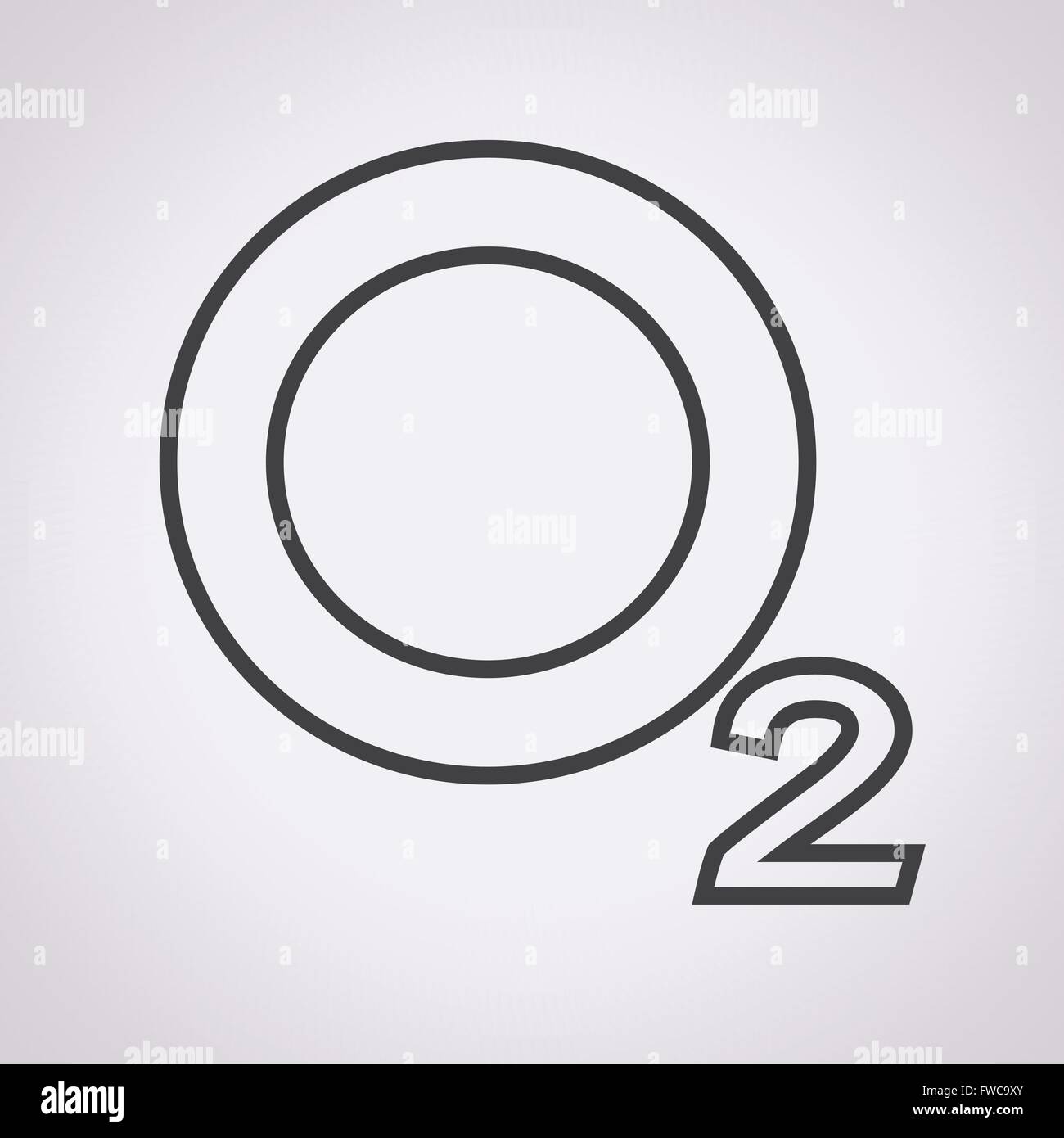 Oxygen O2 Icon Stock Vector Image & Art - Alamy