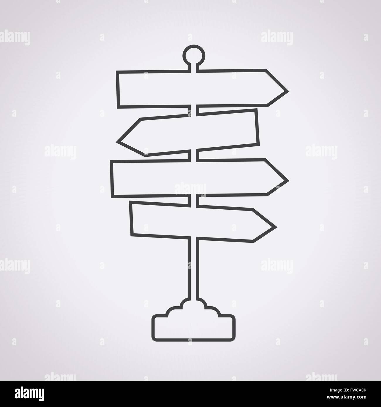 Direction road sign icon Stock Vector Image & Art - Alamy