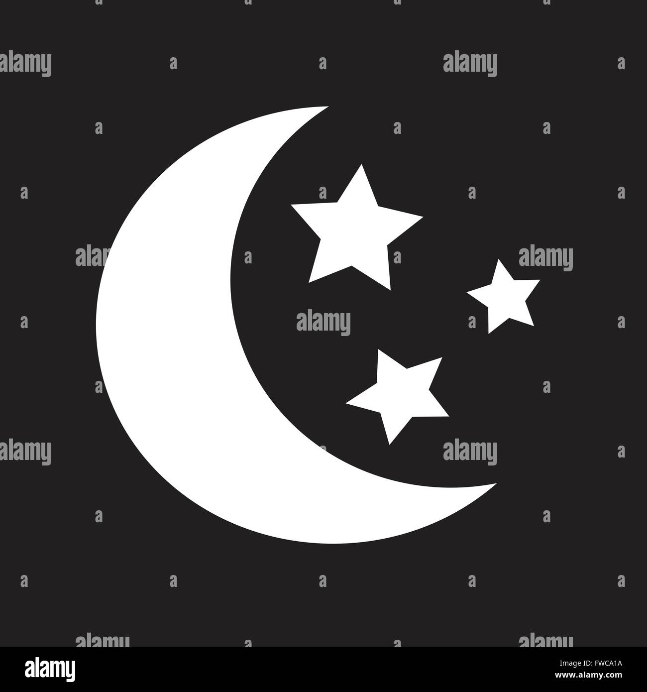 moon star icon Stock Vector Image & Art - Alamy