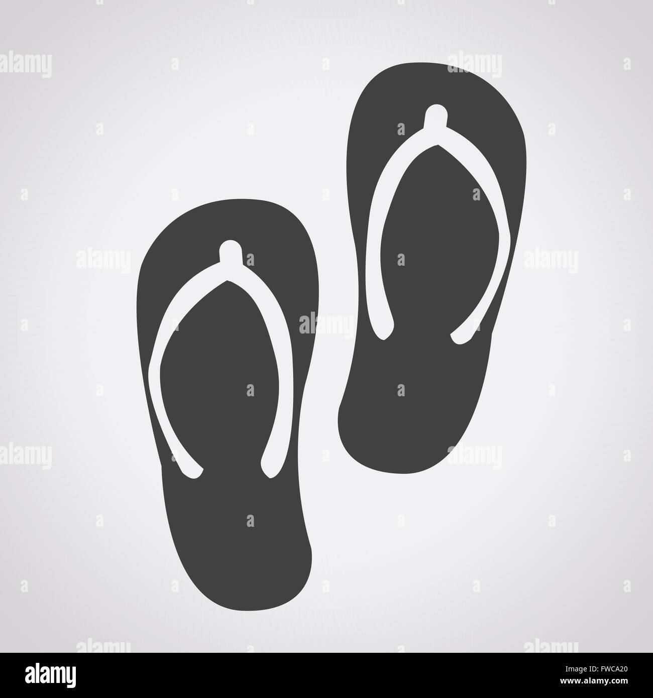 Rubber thong slippers Stock Vector Images - Alamy