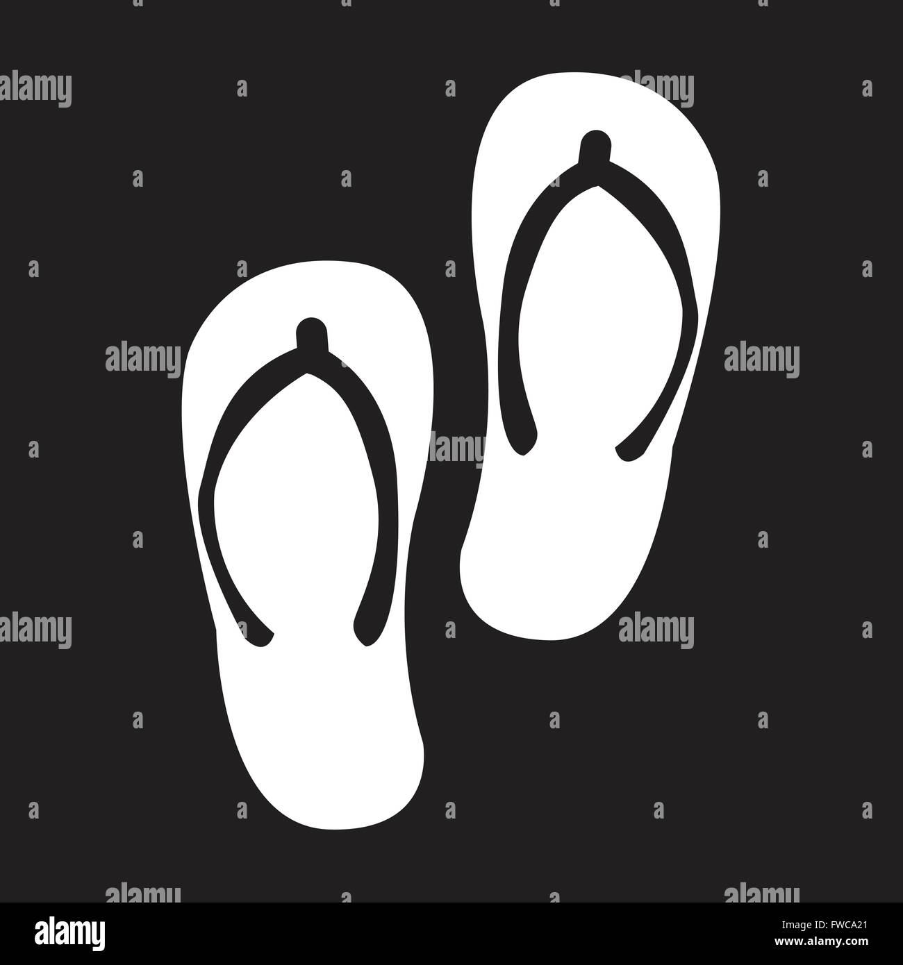 Rubber thong slippers Stock Vector Images - Alamy