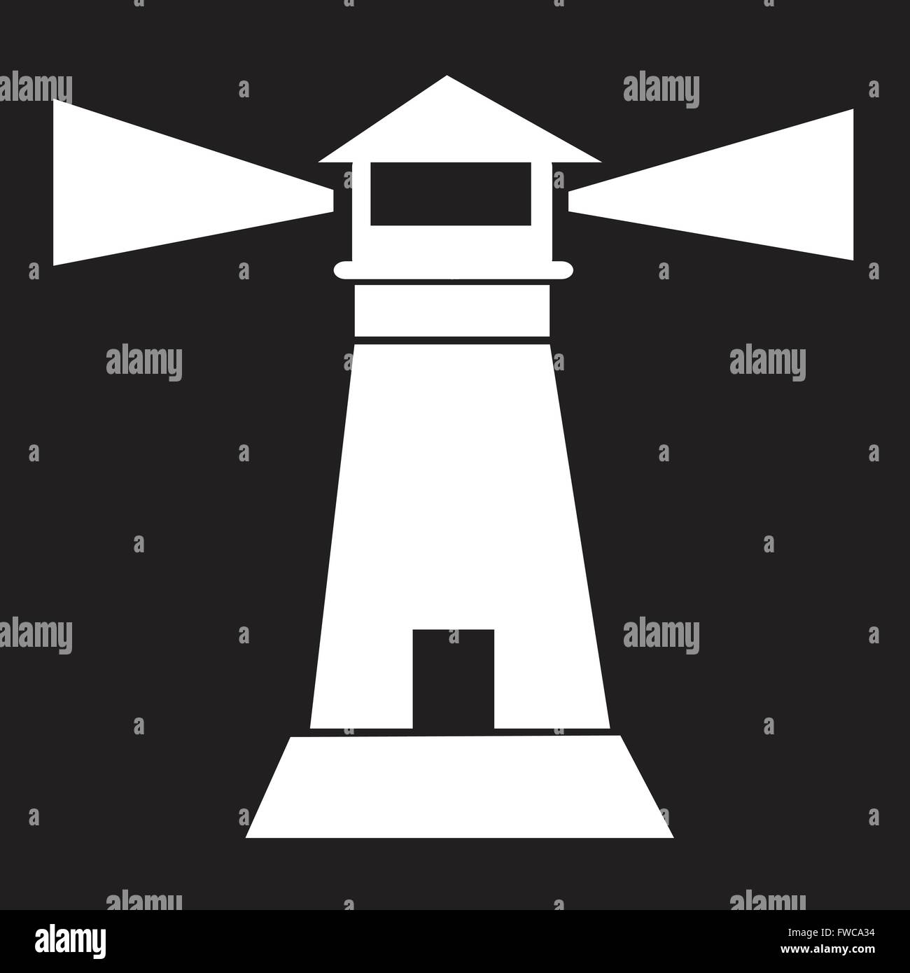 Lighthouse building on beautiful Stock Vector Images - Alamy
