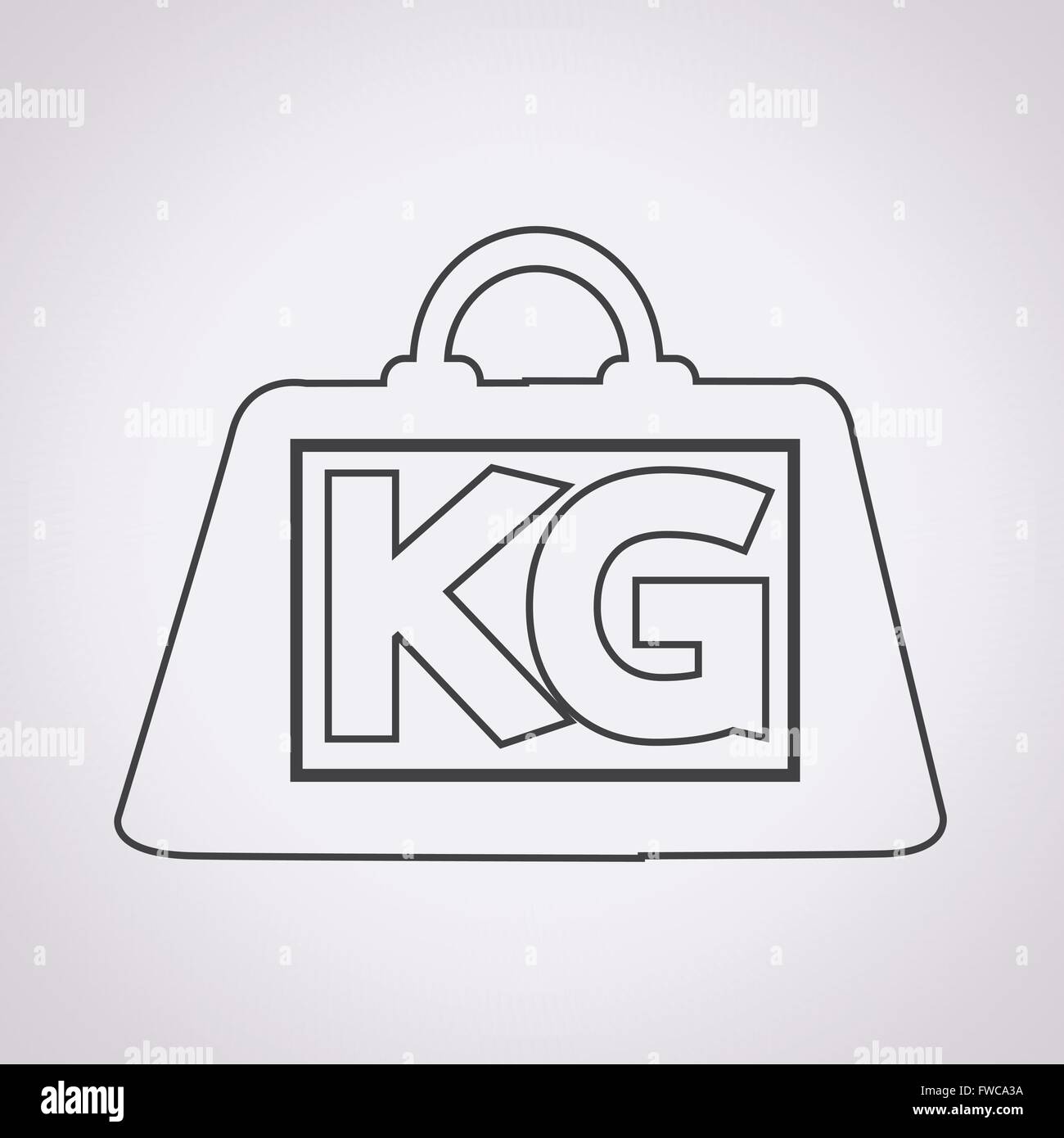weight kilogram icon Stock Vector Image & Art - Alamy
