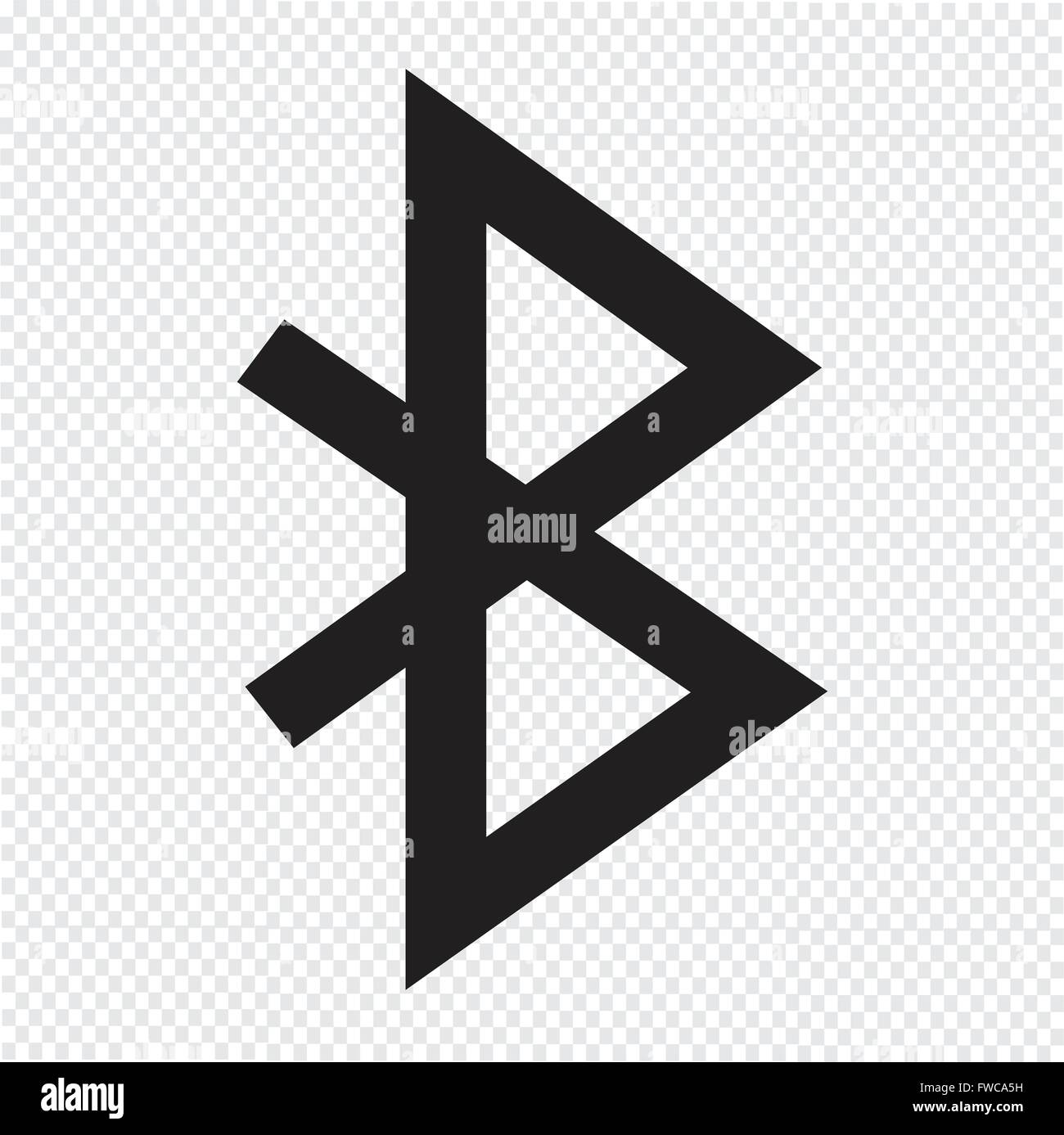 Bluetooth sign icon Stock Vector Image & Art - Alamy