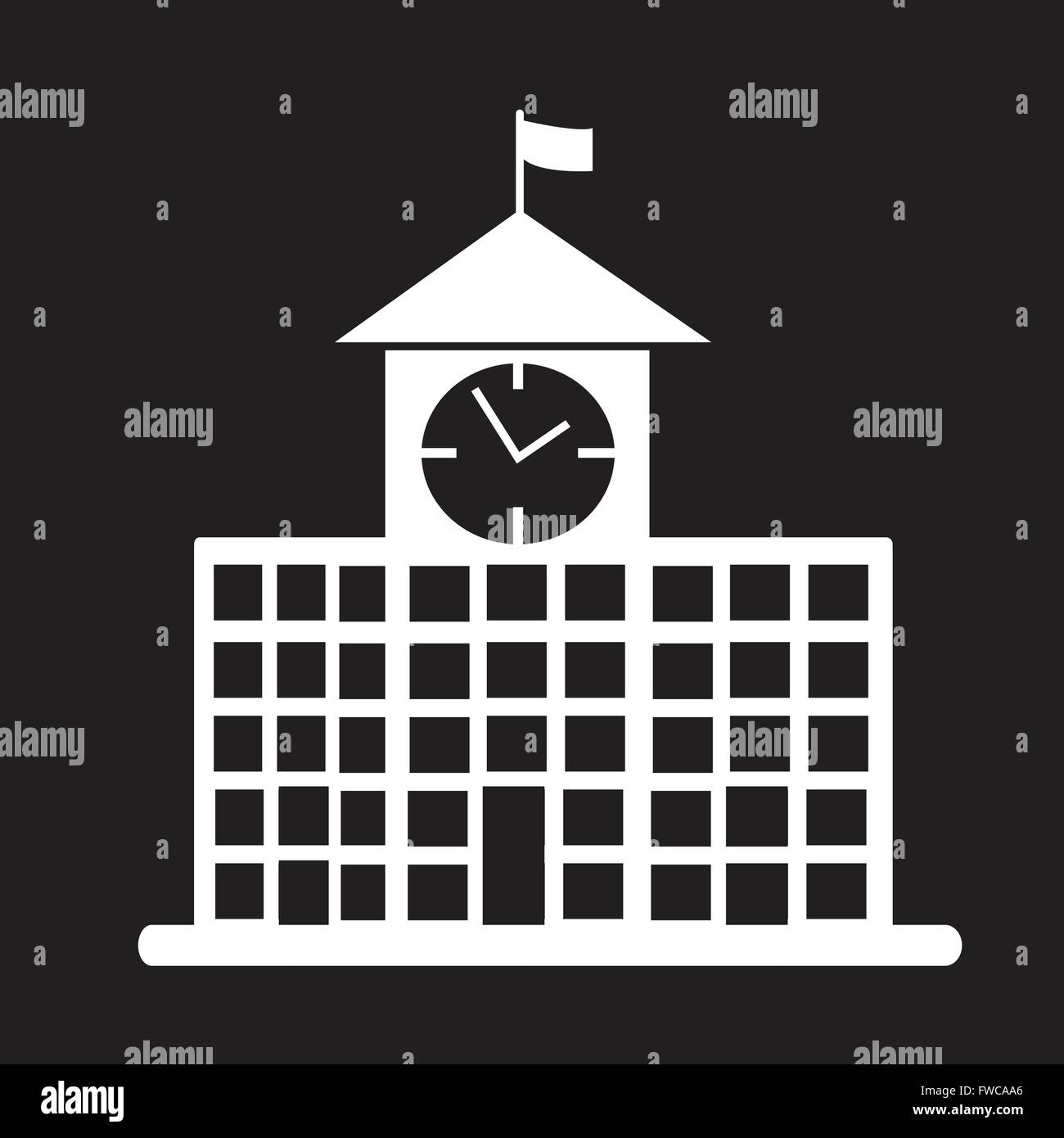 school building icon Stock Vector Image & Art - Alamy