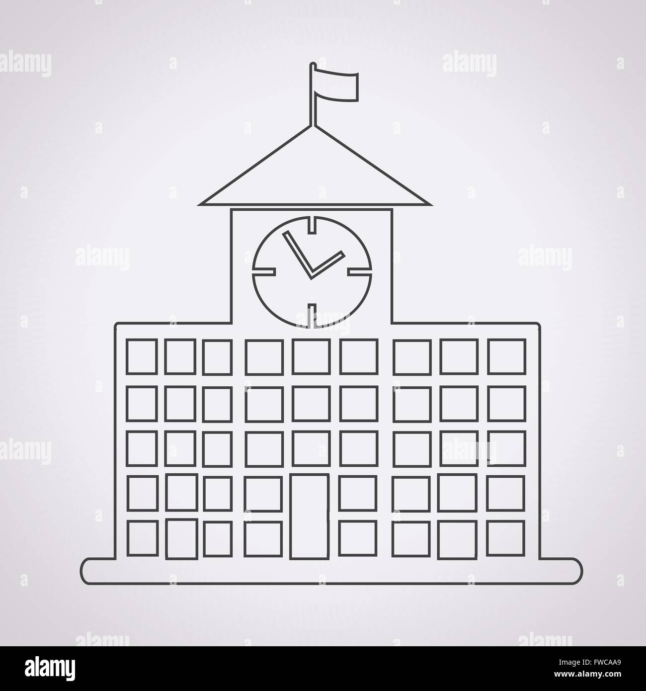 school building icon Stock Vector Image & Art - Alamy