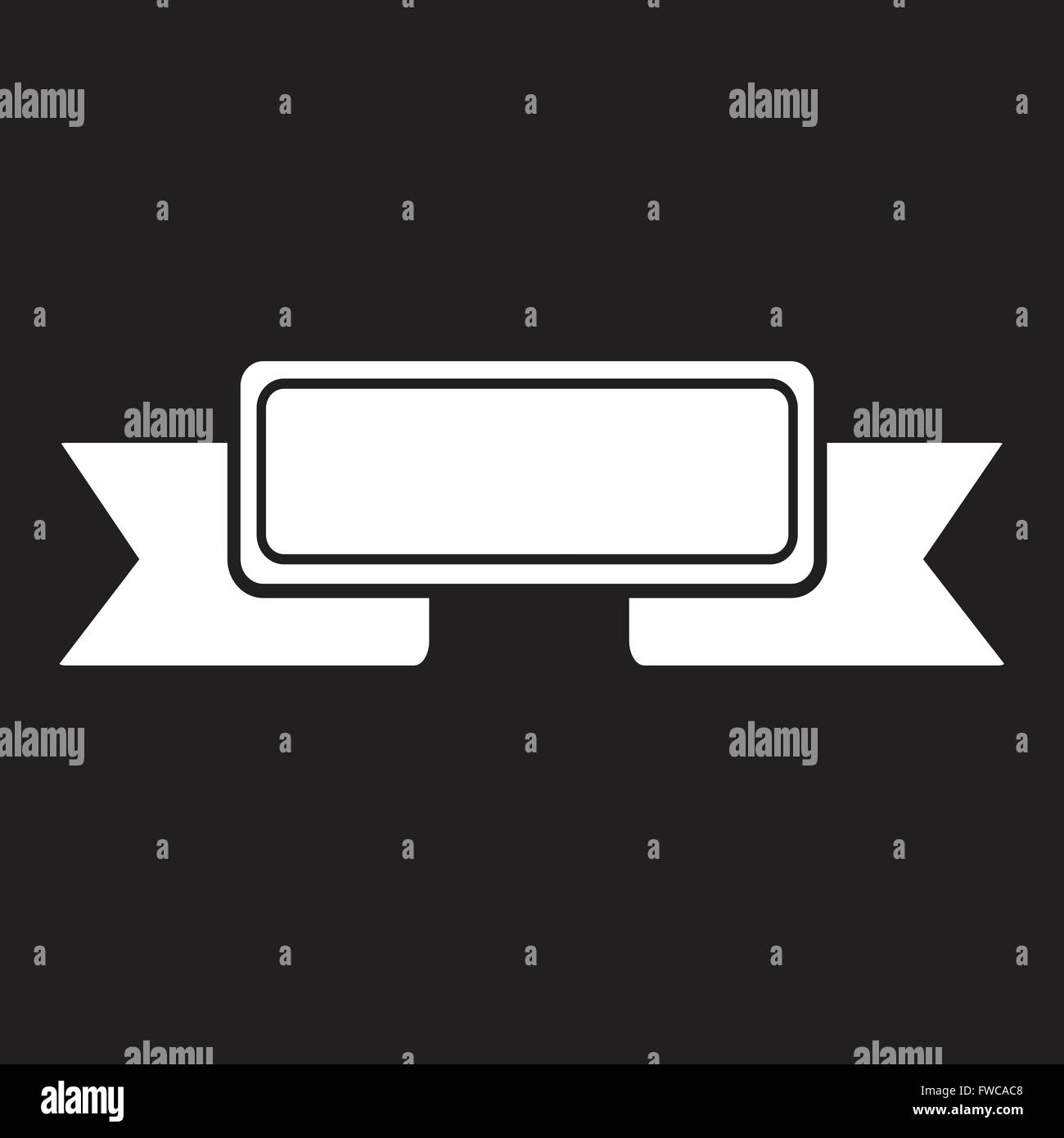 ribbon banner icon Stock Vector Image & Art - Alamy