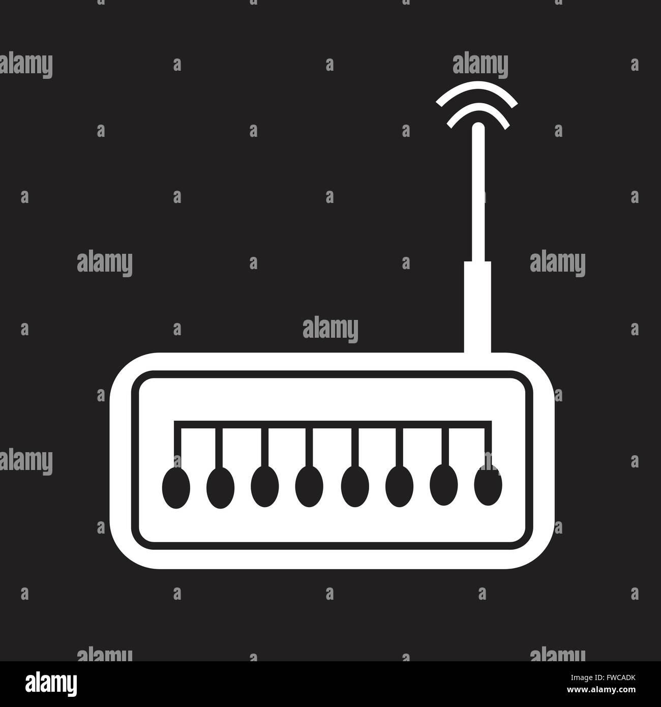 Wan port Stock Vector Images - Alamy