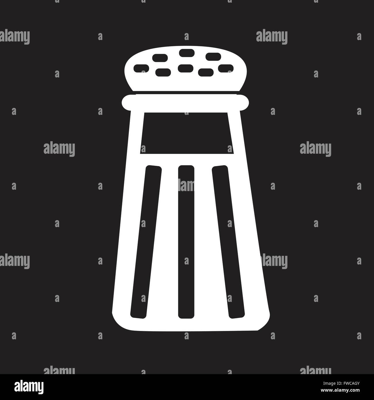 Glass salt shaker dispenser Stock Vector Images - Alamy