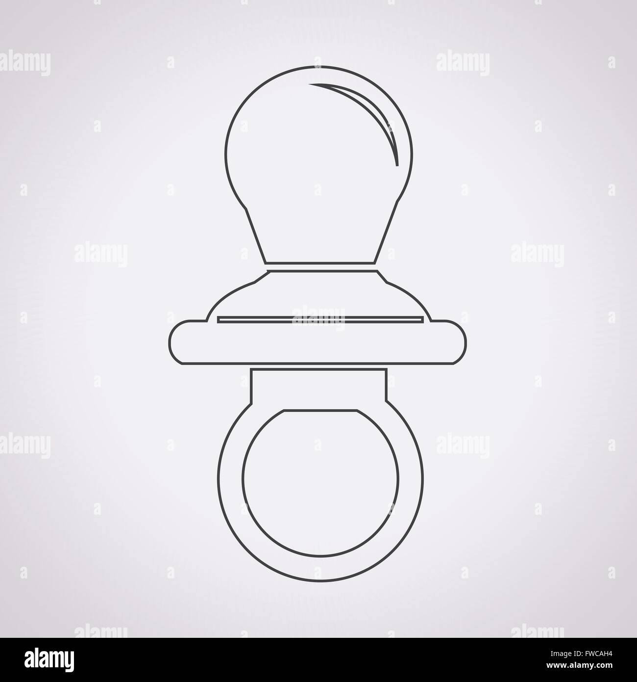 Baby pacifier icon Stock Vector Image & Art - Alamy