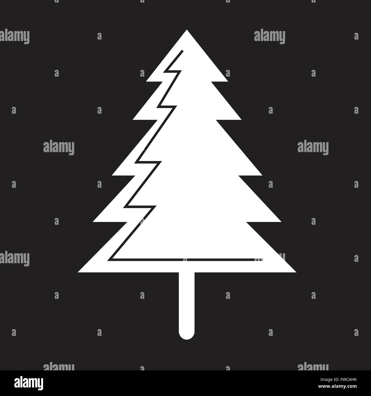 christmas tree icon Stock Vector Image & Art - Alamy