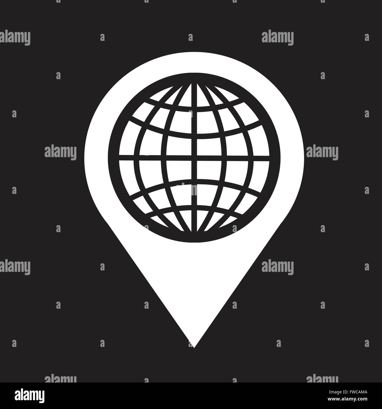 Map pointer icon Stock Vector Image & Art - Alamy