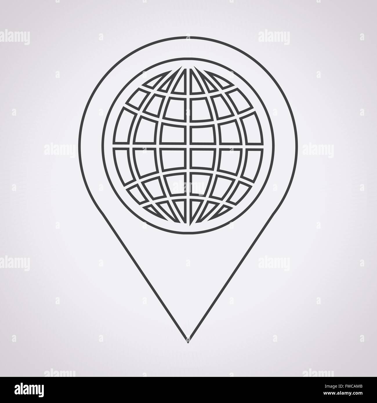 Map pointer icon Stock Vector Image & Art - Alamy