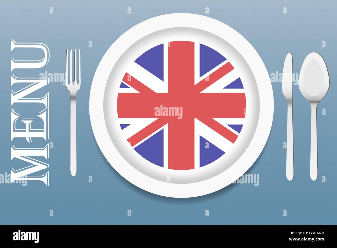 British national dish Stock Vector Images - Alamy