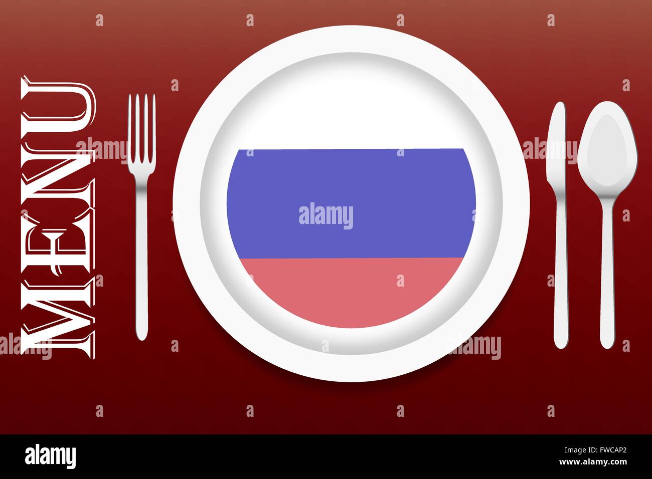 The vector is ready to offer the Russian menu Stock Vector Image & Art ...