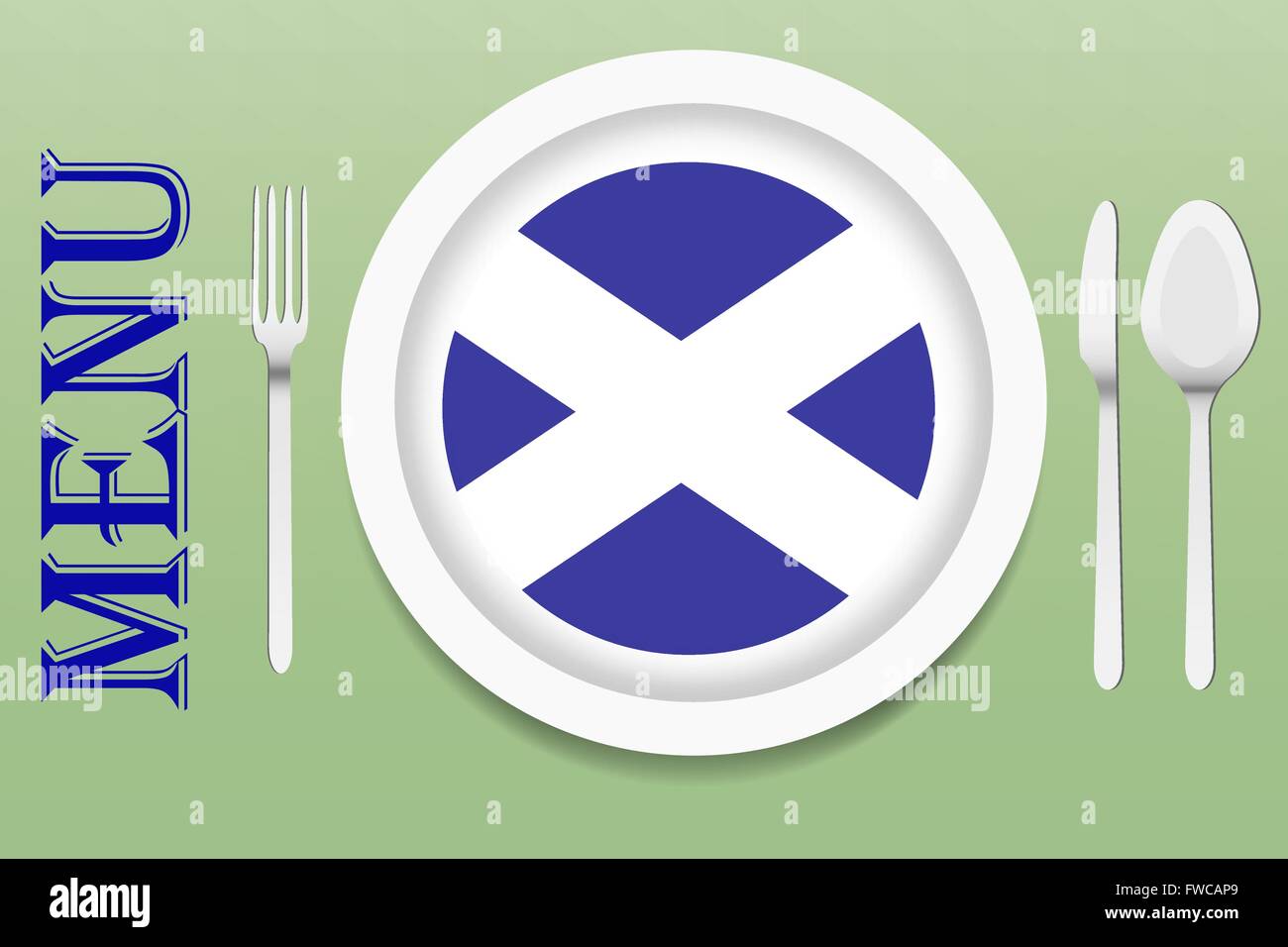 The vector is ready to offer the Scottish menu. I Stock Vector Image ...