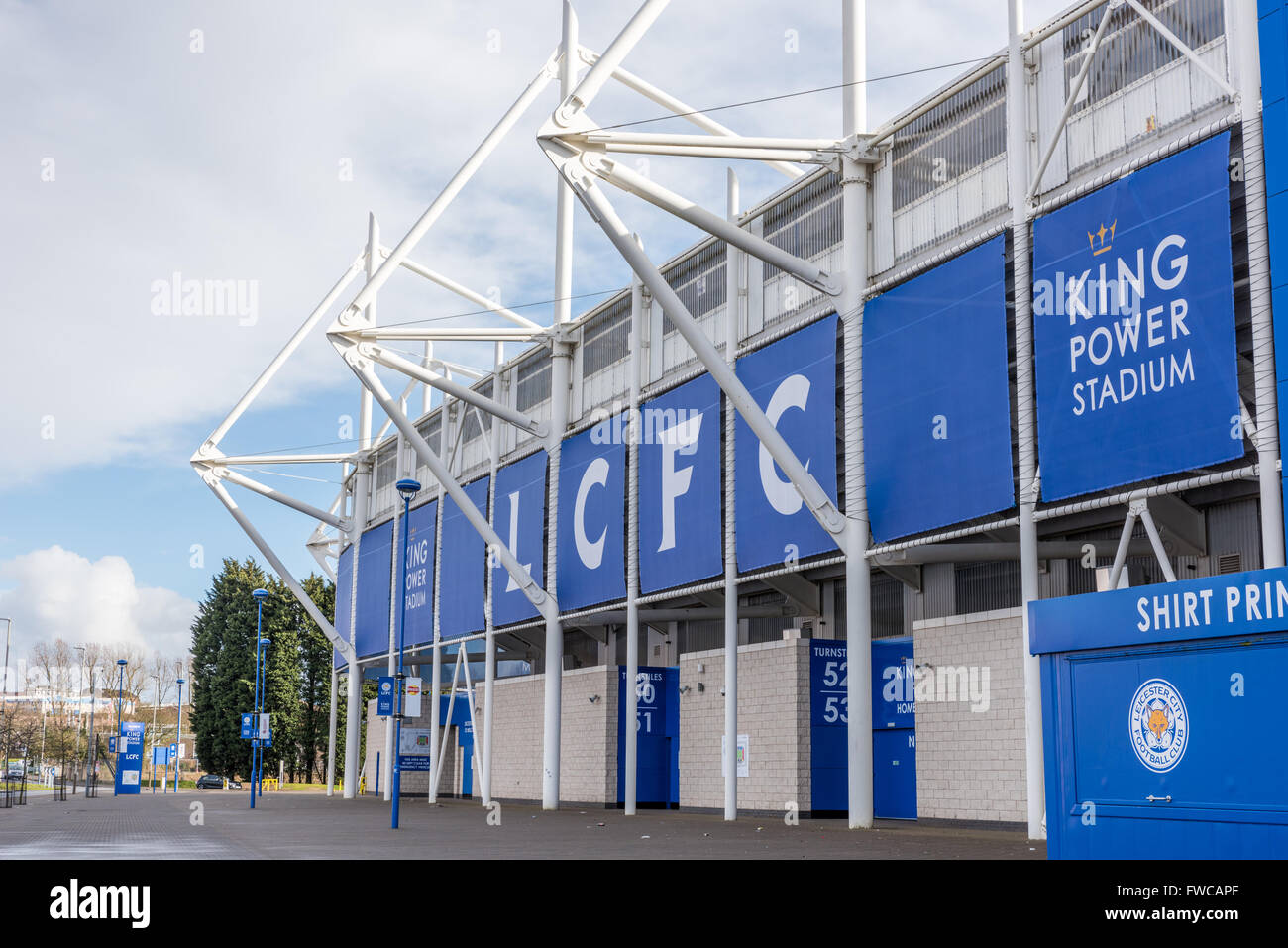 Leicester City Football Club King power stadium Stock Photo - Alamy