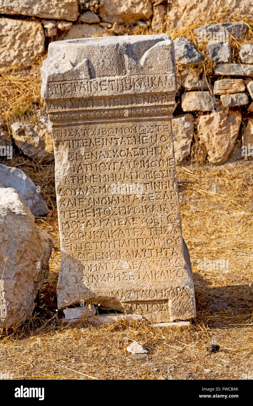 asia greece and roman temple in myra the old column stone construction ...
