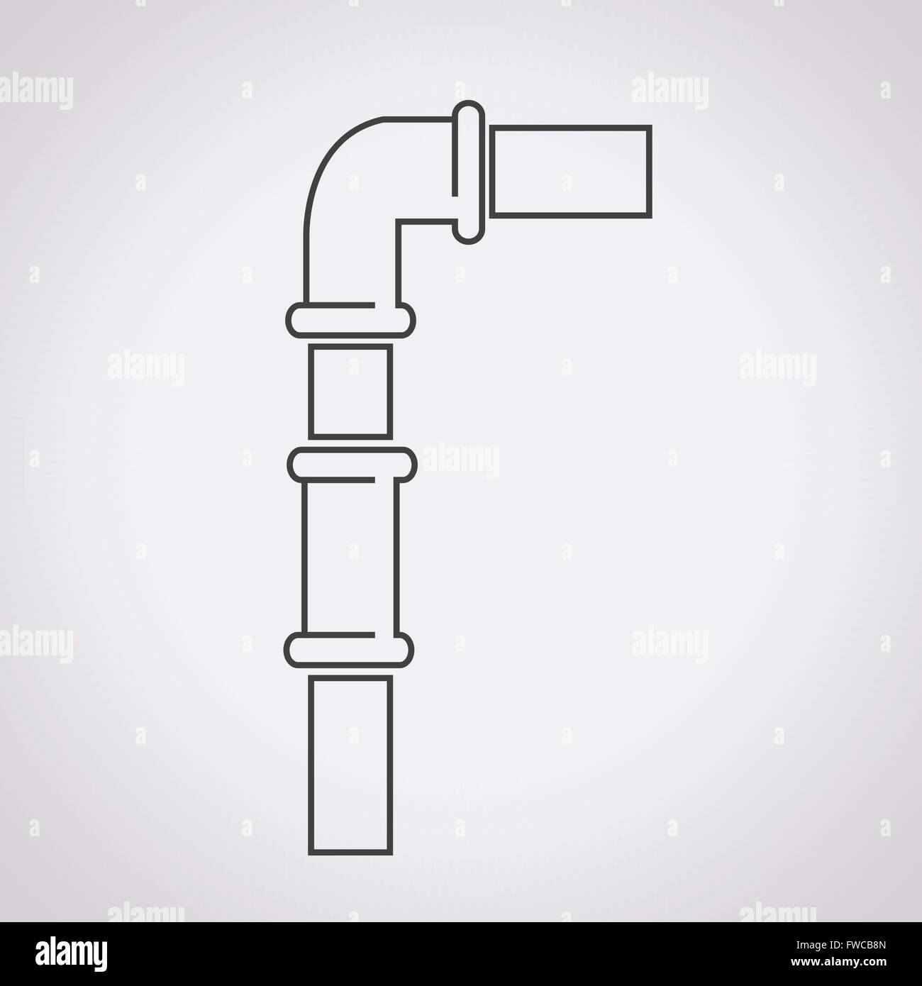 Pvc sewer pipes Stock Vector Images - Alamy