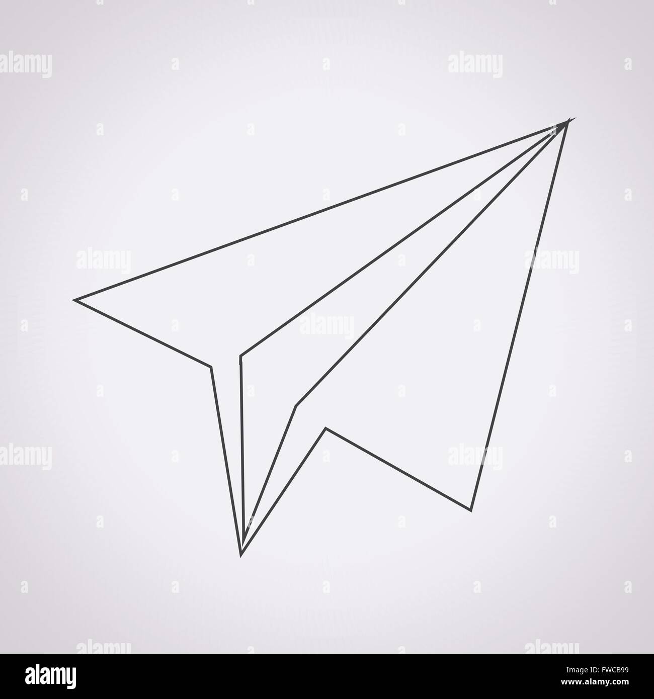 Paper plane icon Stock Vector Image & Art - Alamy