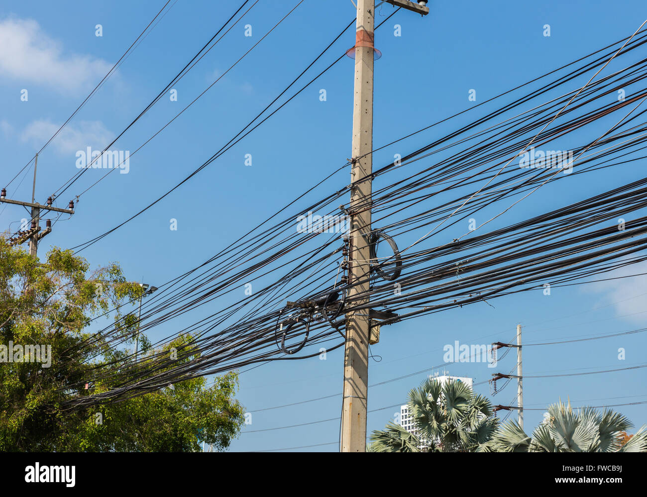 Messy cable hi-res stock photography and images - Alamy