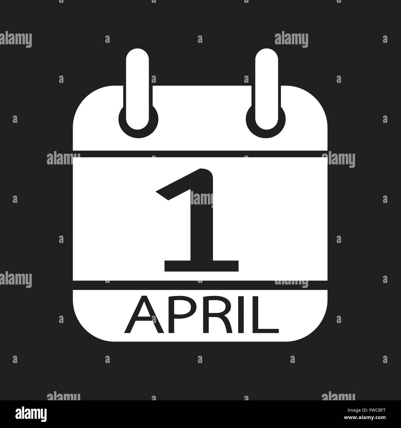 Calendar 1 April icon Stock Vector Image & Art - Alamy