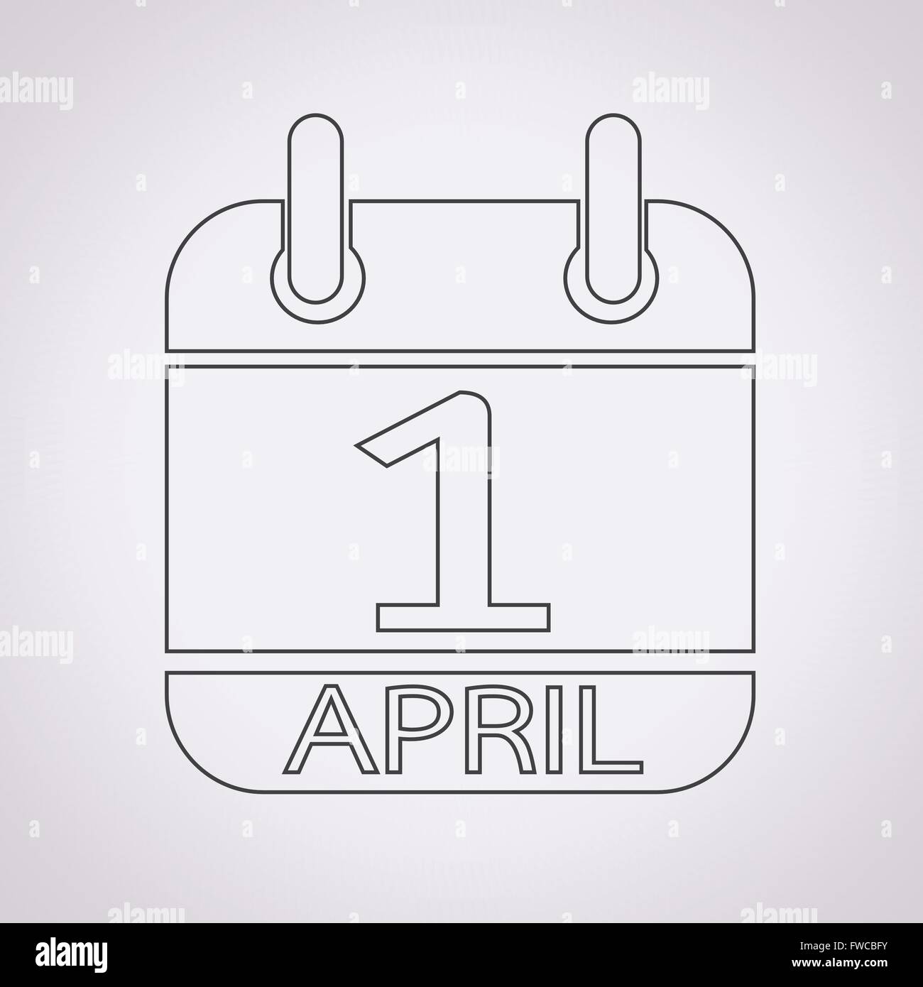 April 1 fool calendar Stock Vector Images - Alamy