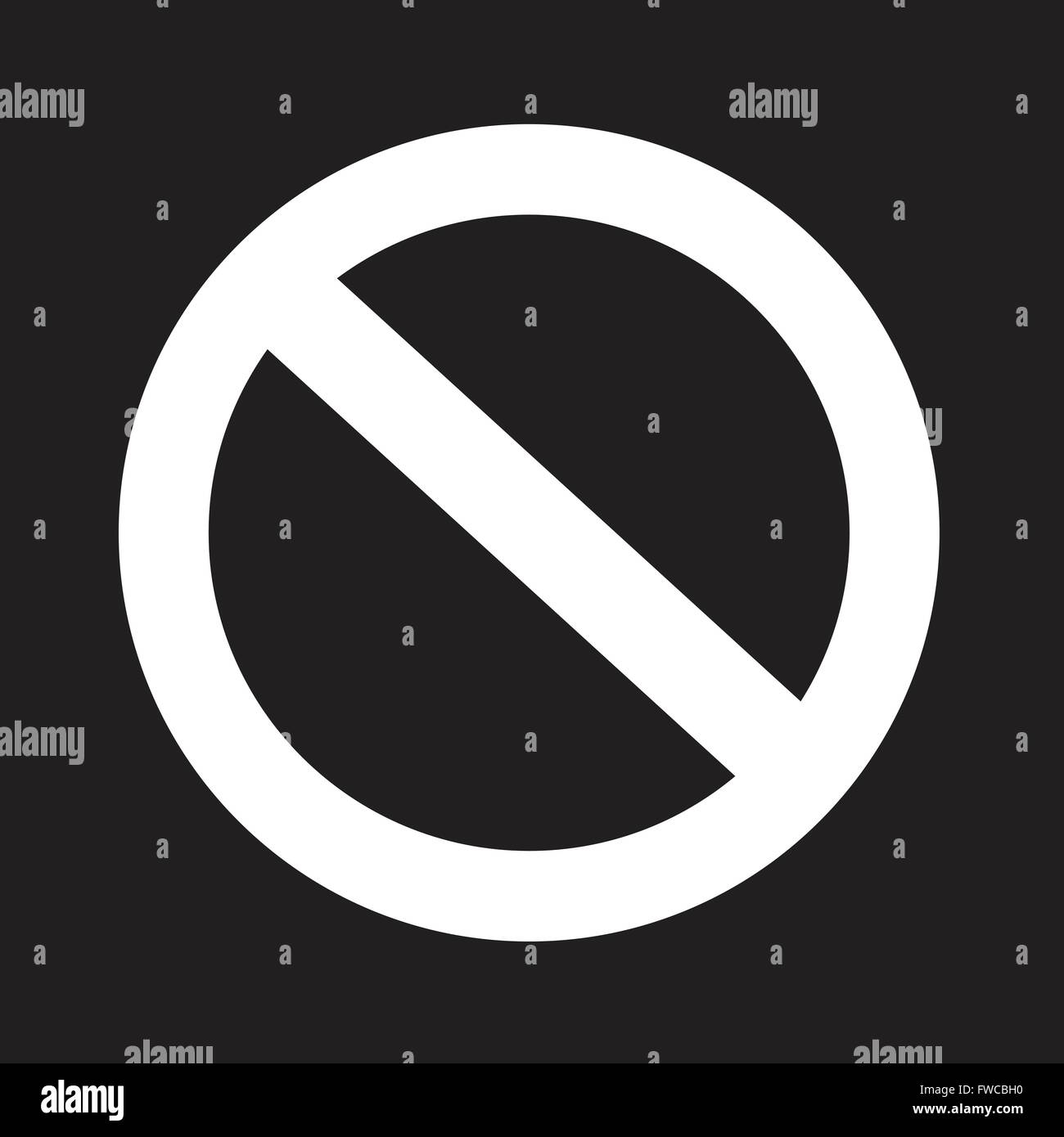 blank ban icon Stock Vector Image & Art - Alamy