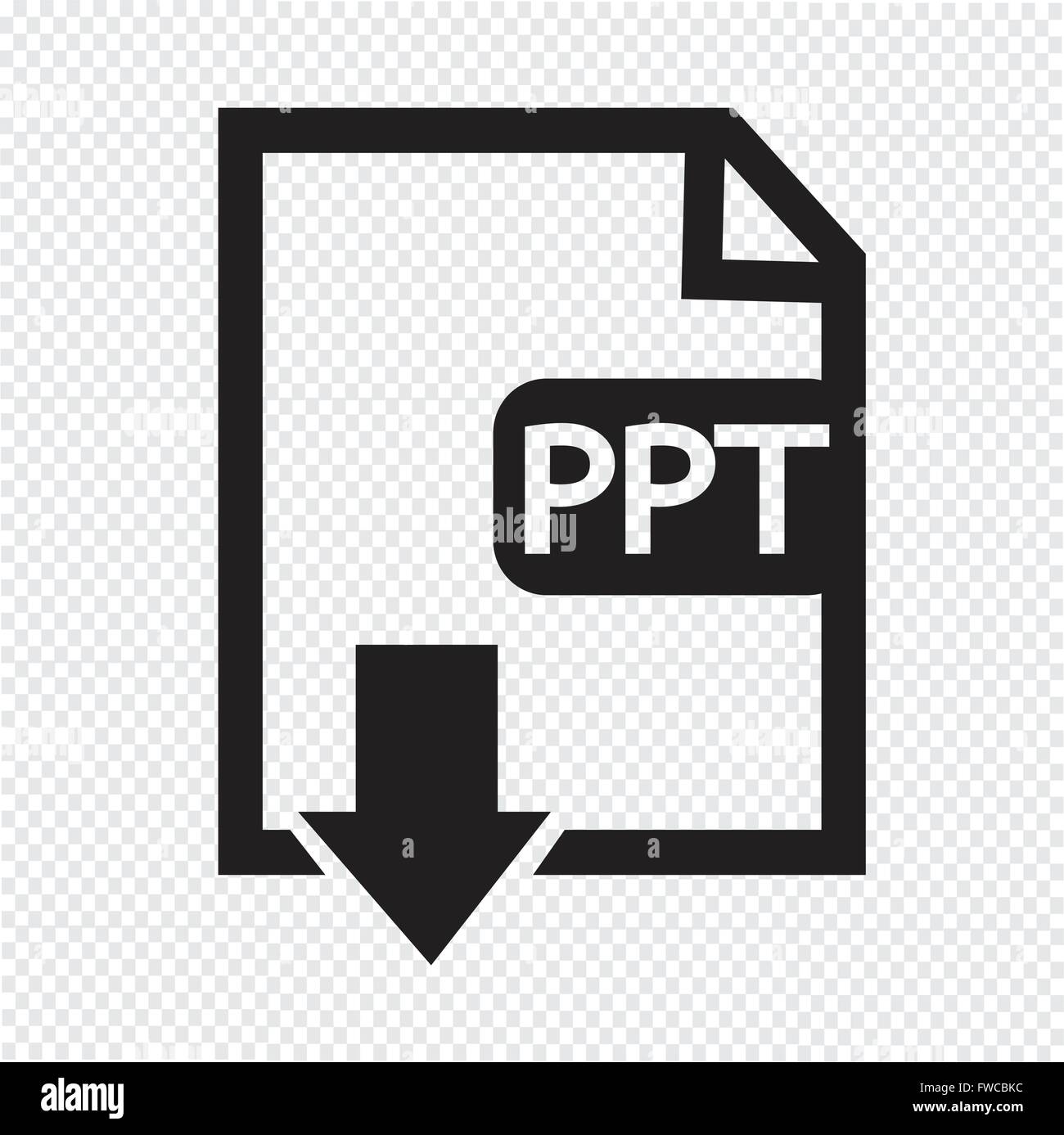 File type PPT icon Stock Vector Image & Art - Alamy