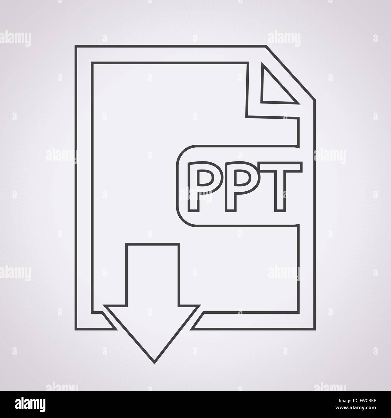 File type PPT icon Stock Vector Image & Art - Alamy