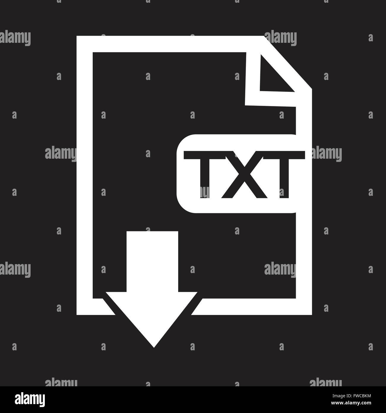 File type TXT icon Stock Vector Image & Art - Alamy