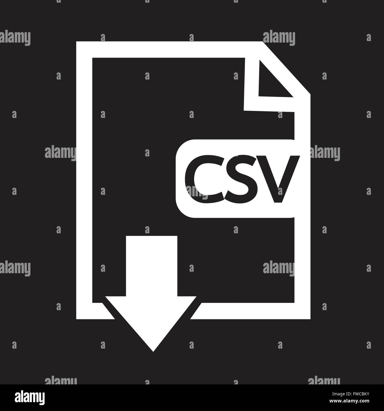 Csv file vector vectors hi-res stock photography and images - Alamy