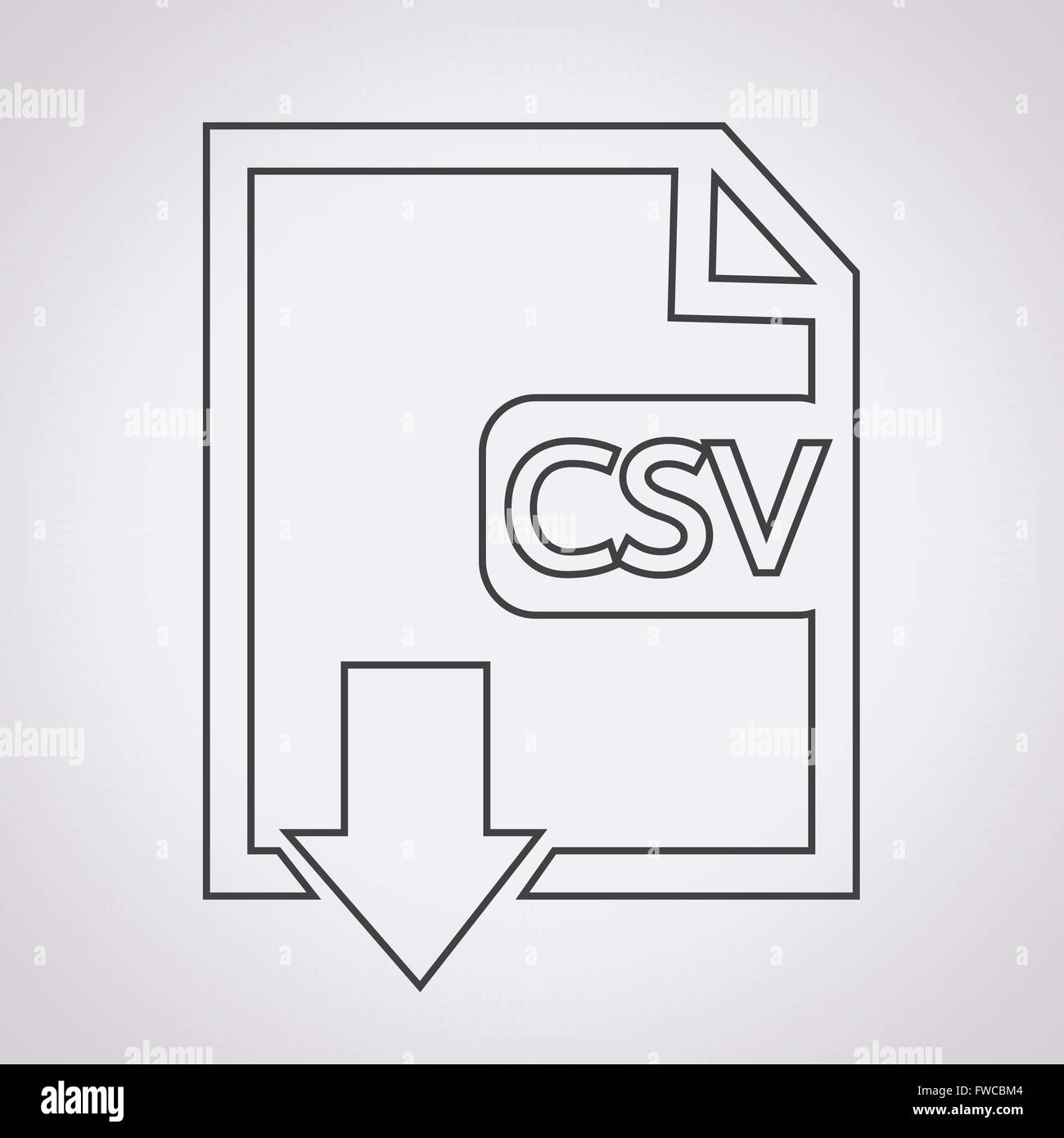 File type CSV icon Stock Vector Image & Art - Alamy