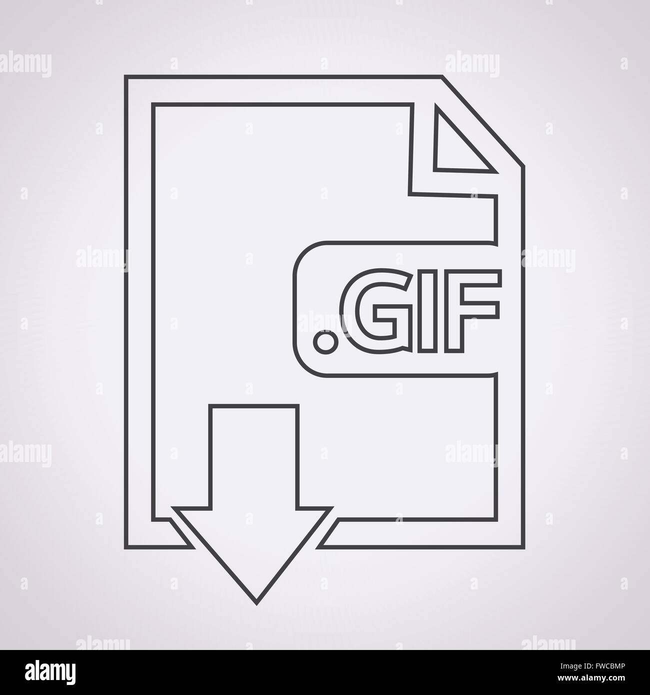 Image File type Format GIF icon Stock Vector Image & Art - Alamy