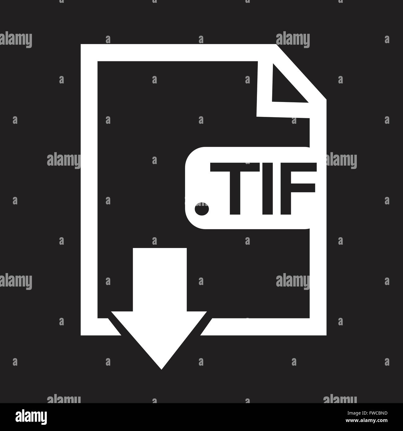 Image File type Format TIF icon Stock Vector Image & Art - Alamy