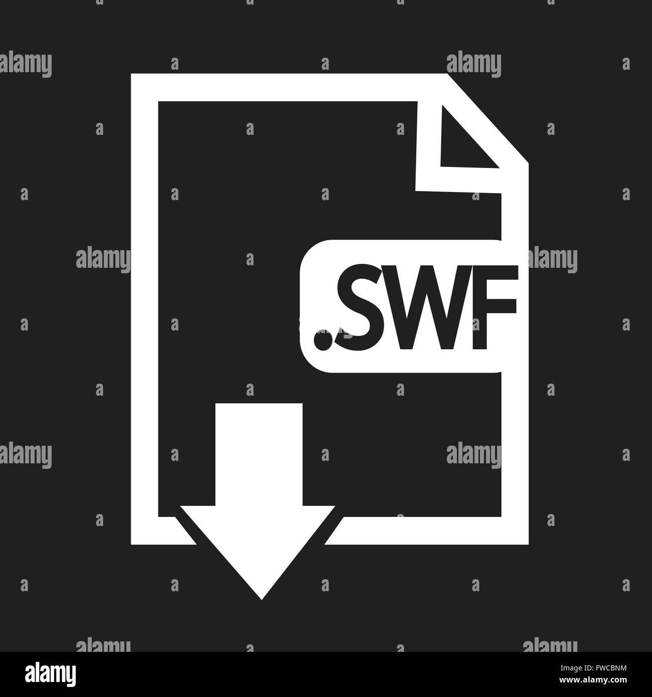 Image File type Format SWF icon Stock Vector Image & Art - Alamy