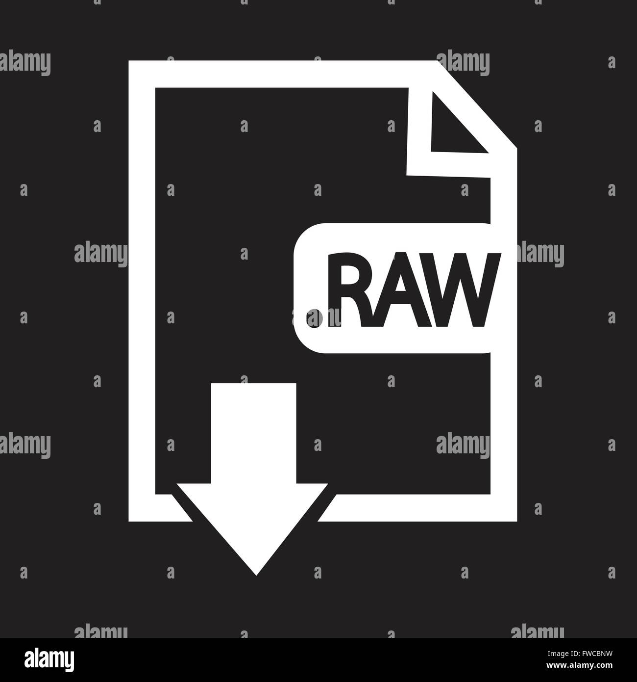 Image File type Format RAW icon Stock Vector Image & Art - Alamy