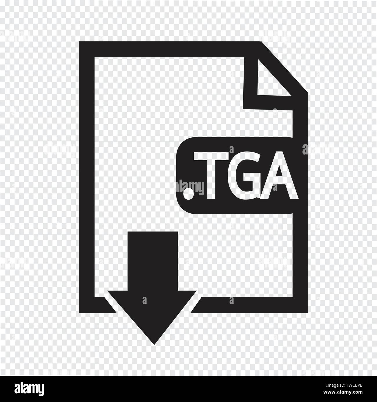 Image File type Format TGA icon Stock Vector Image & Art - Alamy