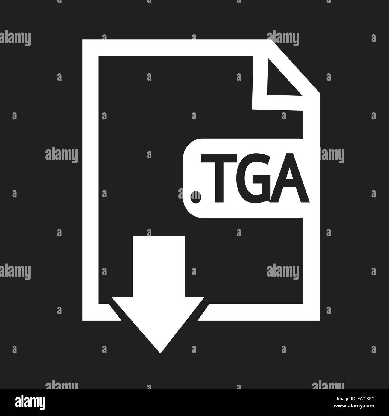 Image File type Format TGA icon Stock Vector Image & Art - Alamy