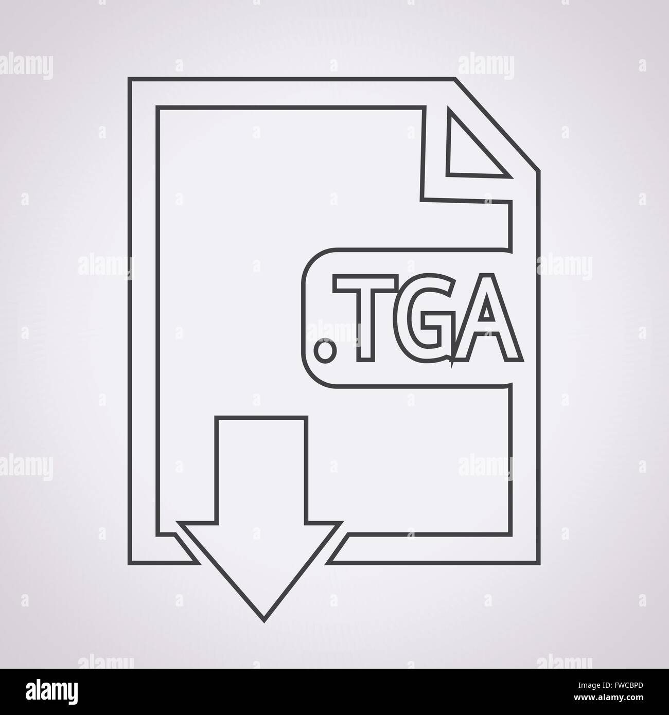 Image File type Format TGA icon Stock Vector Image & Art - Alamy