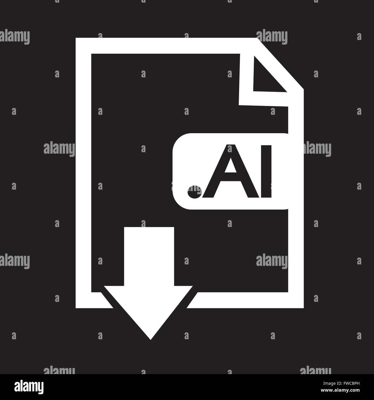 Image File type Format AI icon Stock Vector Image & Art - Alamy