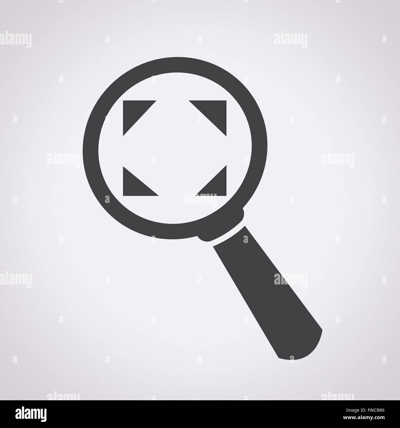 Magnifying Glass Icon Stock Vector Image & Art - Alamy