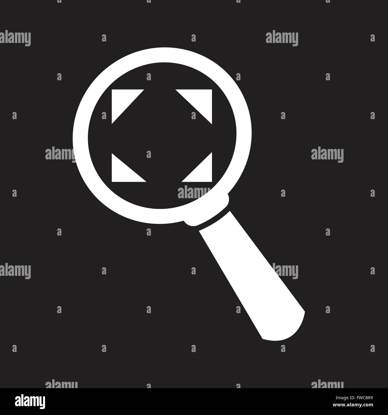 Magnifying Glass Icon Stock Vector Image & Art - Alamy