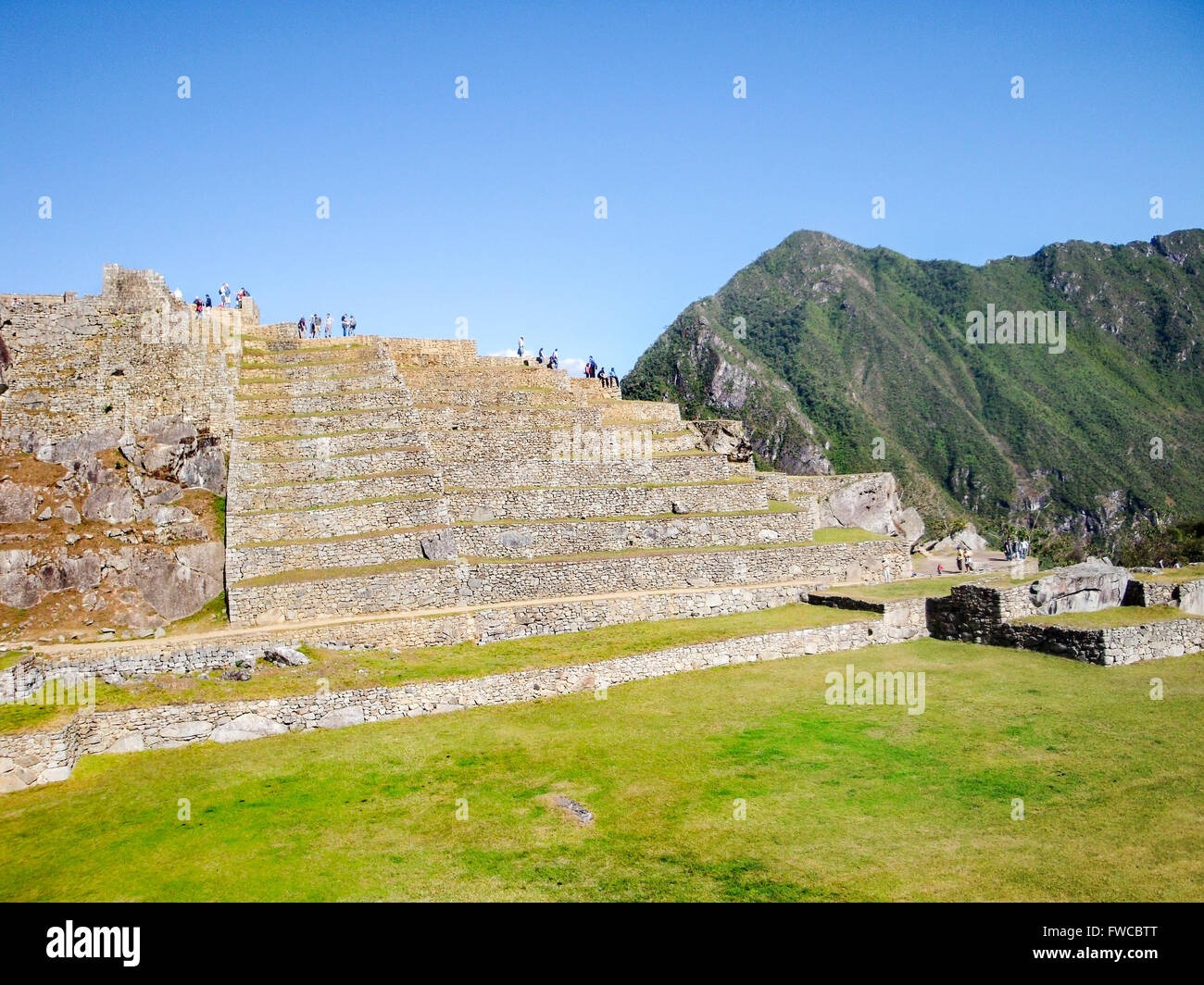 Machu Picchu, a ancient Inka city in the Andes located in Peru (South ...