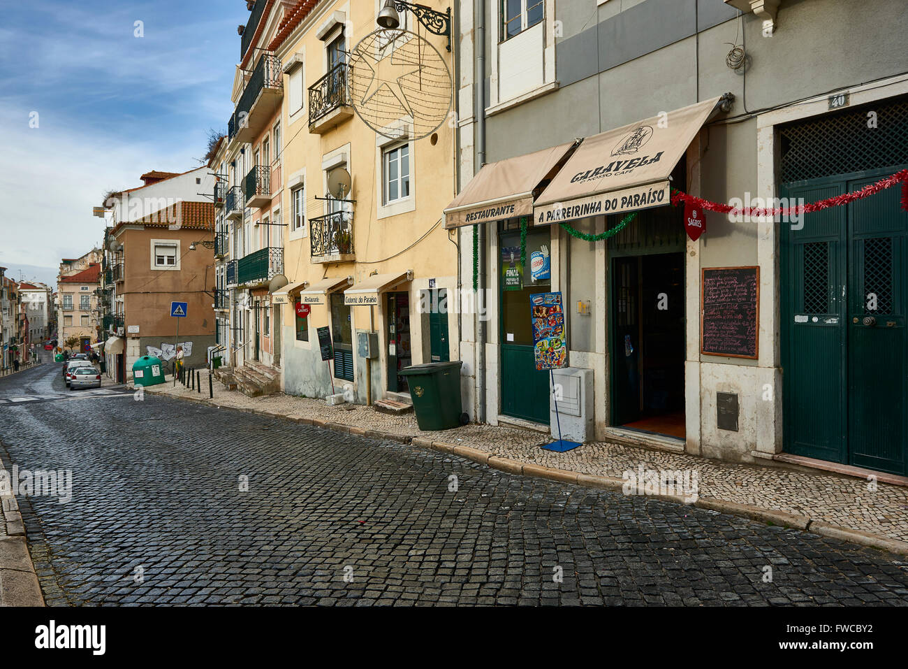 Cityscape of alfama district hi-res stock photography and images - Alamy