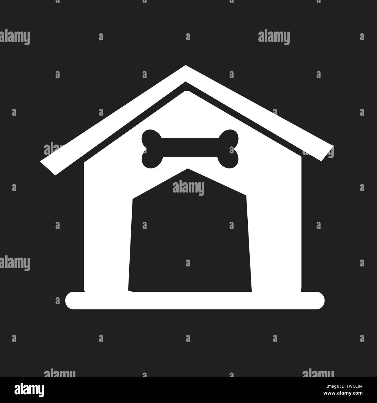 Dog Home Icon Stock Vector Image & Art - Alamy