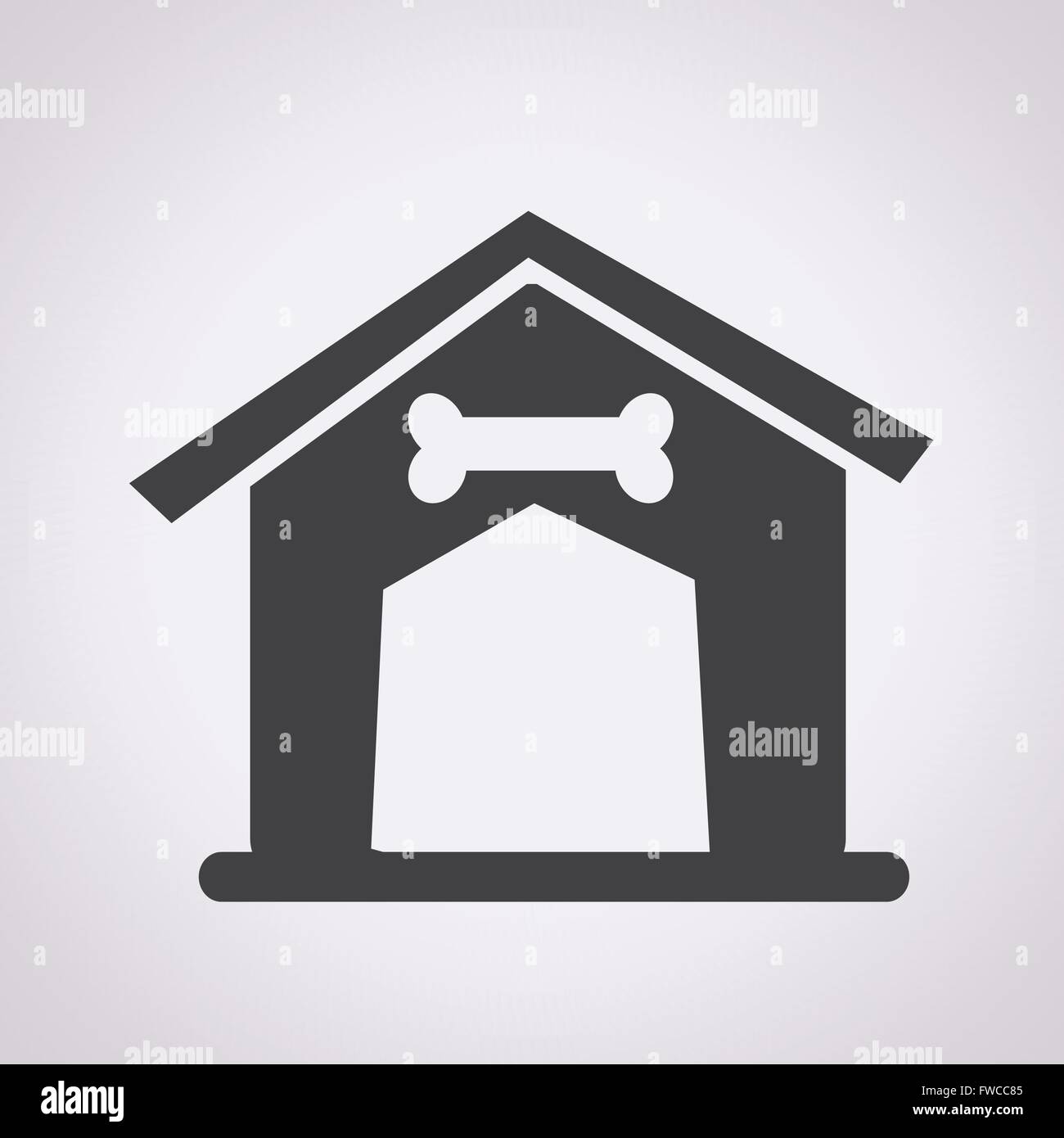 Dog Home Icon Stock Vector Image & Art - Alamy