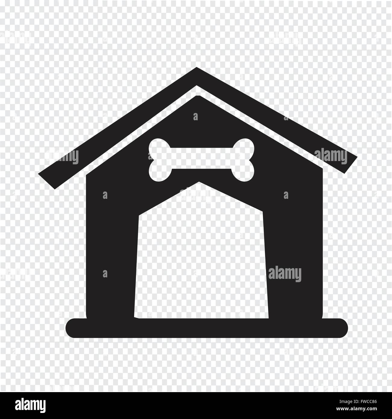 Dog Home Icon Stock Vector Image & Art - Alamy