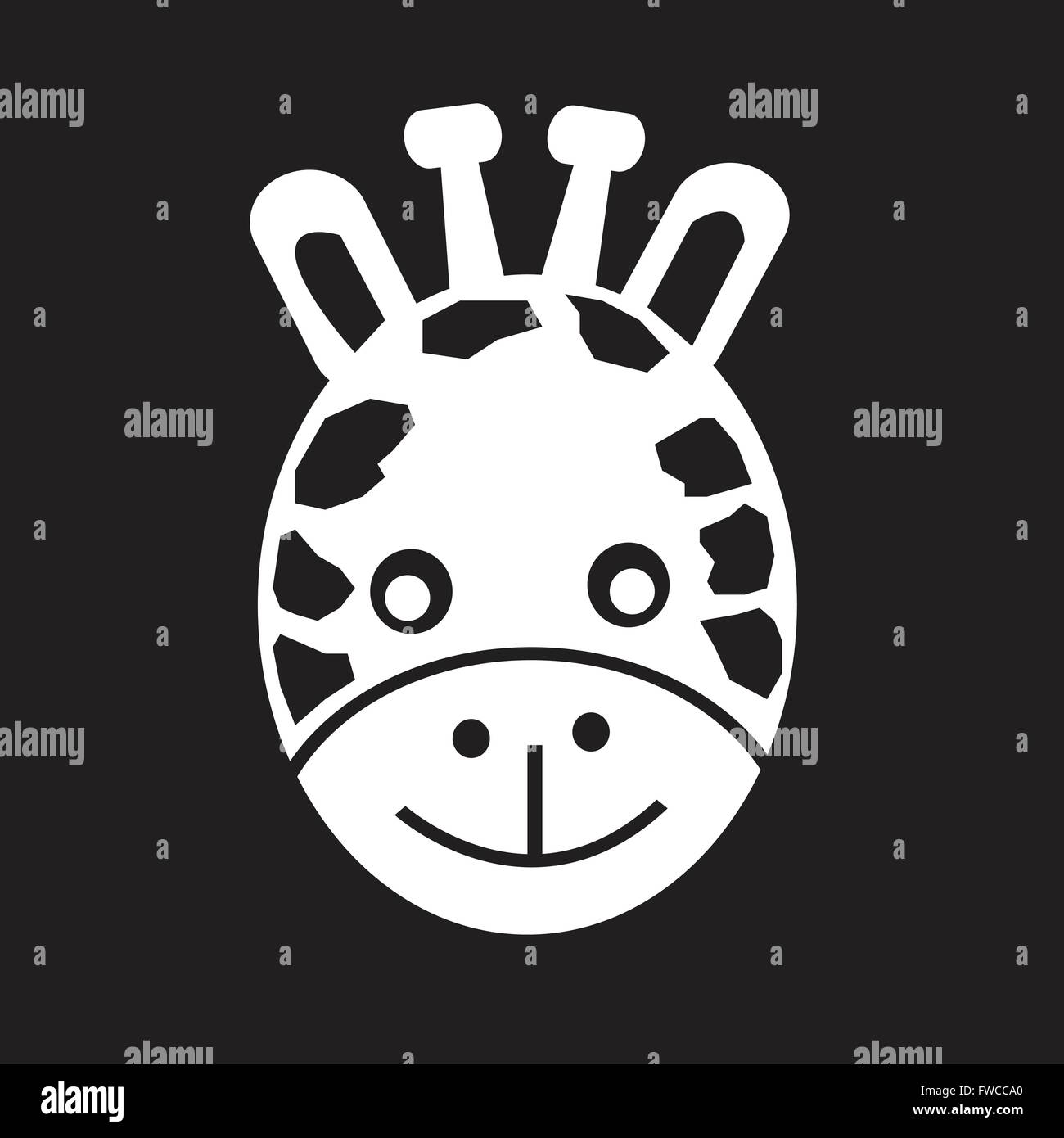 Giraffe Face Icon Stock Vector Image & Art - Alamy